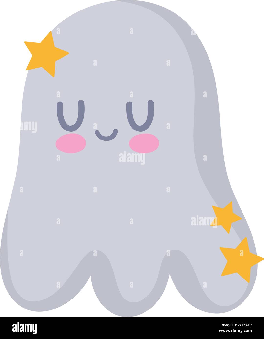 happy halloween, ghost with stars decoration, trick or treat ...
