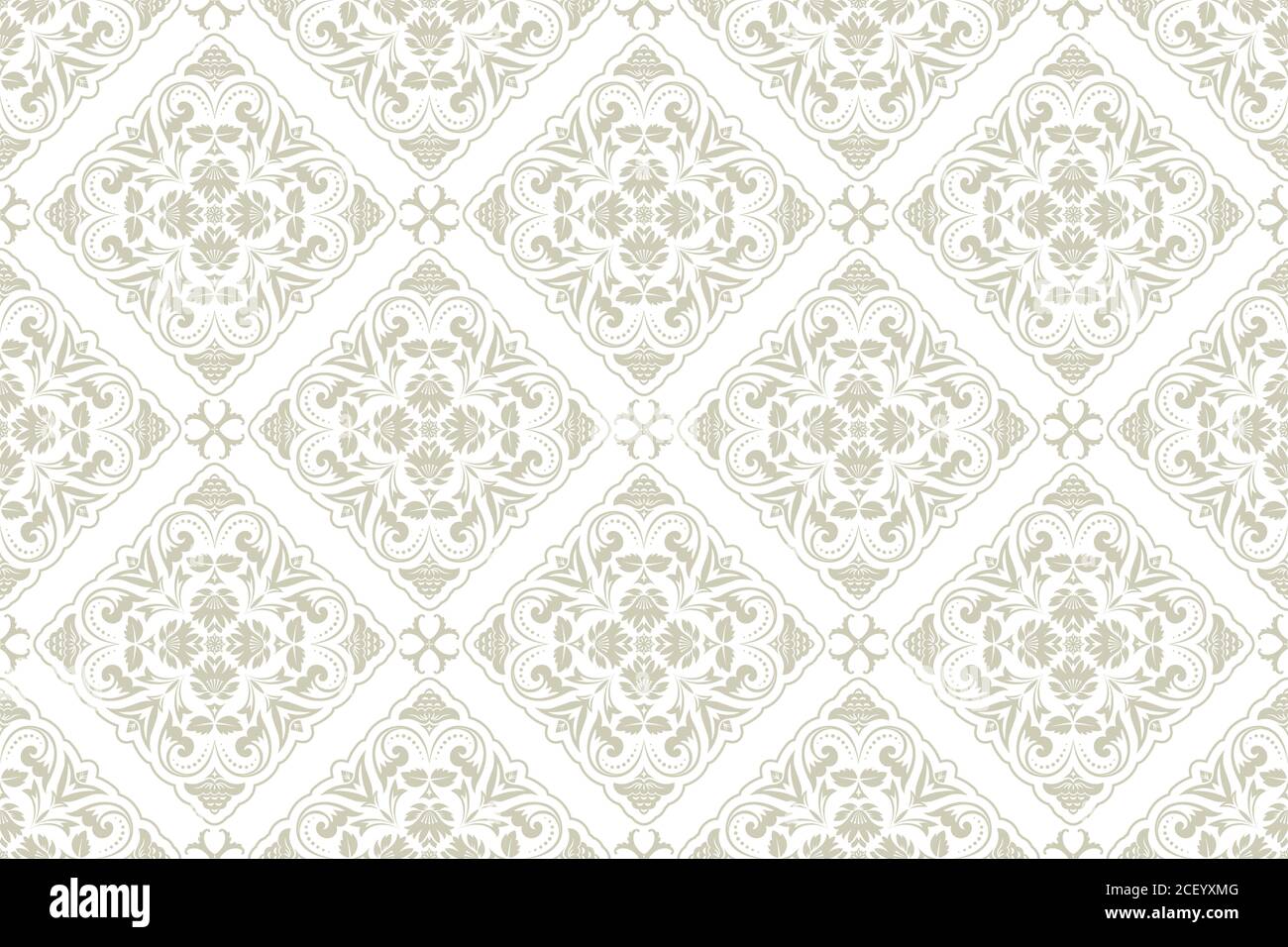 Vector seamless pattern. Luxury baroque texture. Regularly repeating ...