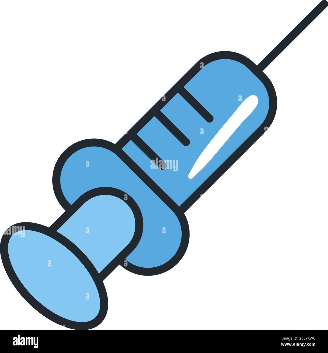 injection line and fill style icon design of Medical care health and ...