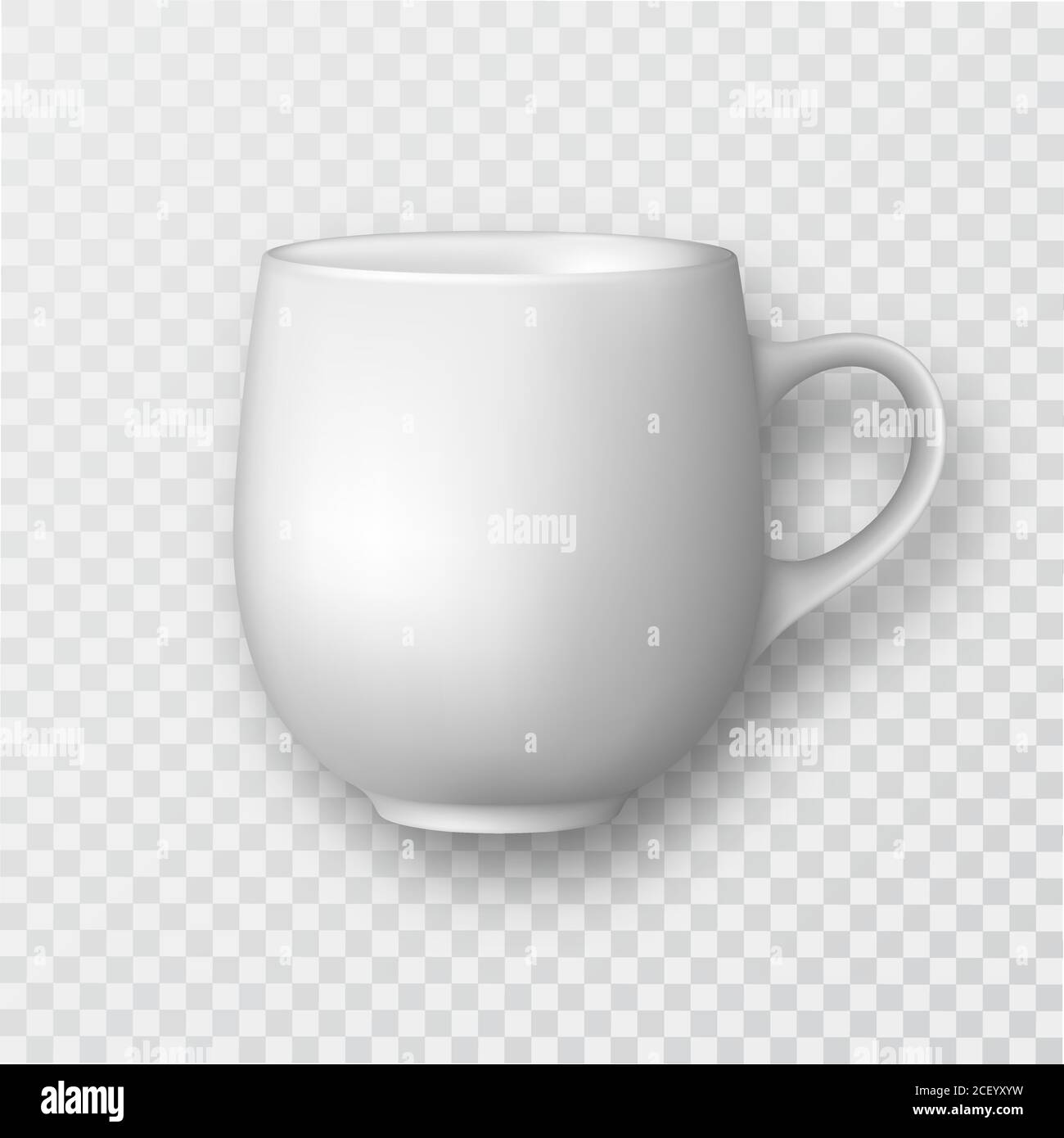 3d realistic ceramic cup Stock Vector Images - Alamy