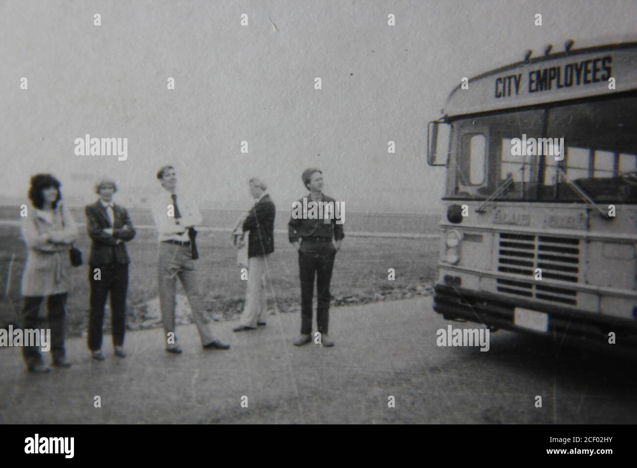 Fine 1970s vintage black and white photography of officials solving on ...