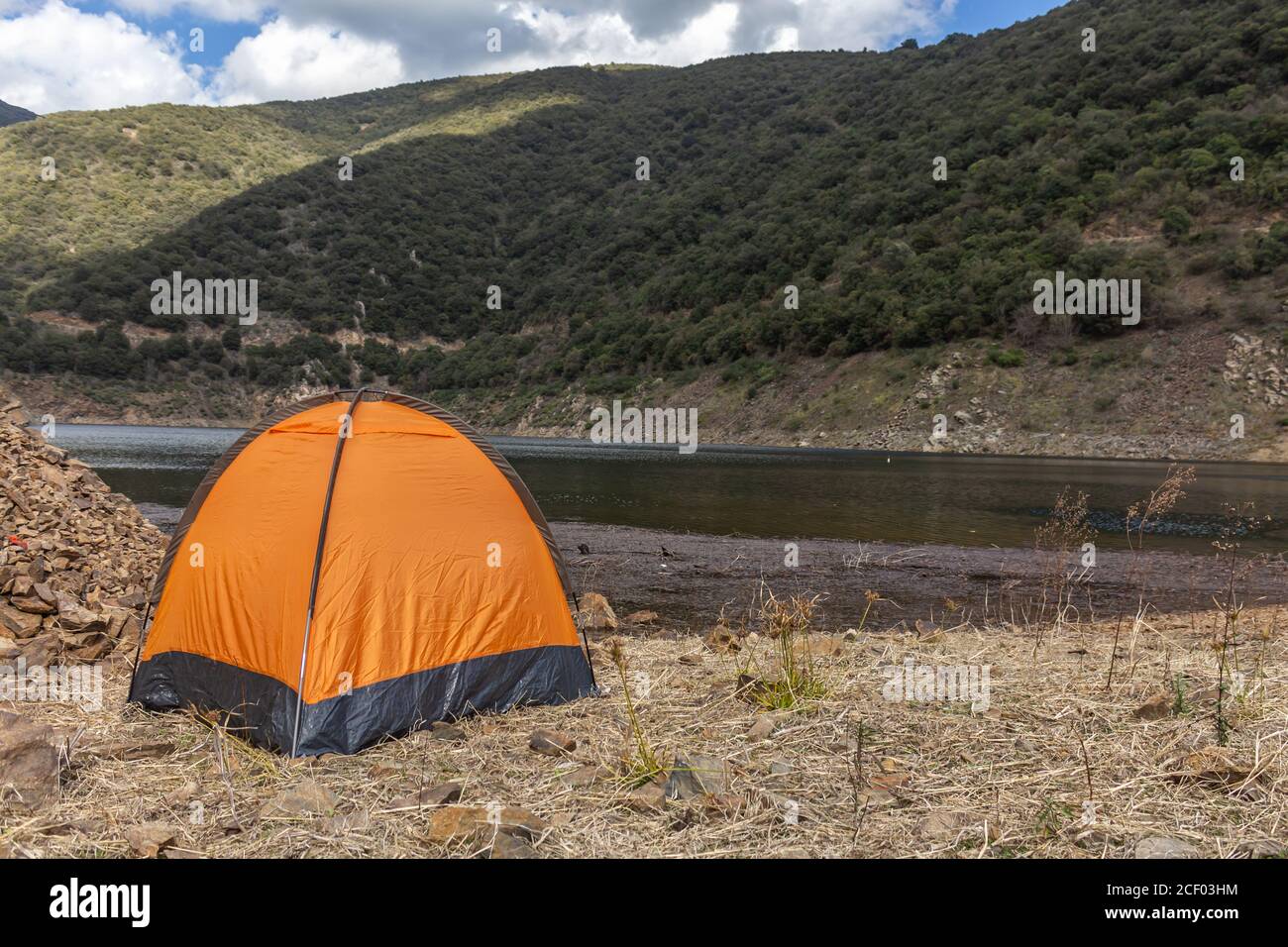 Orange tent hi-res stock photography and images - Alamy