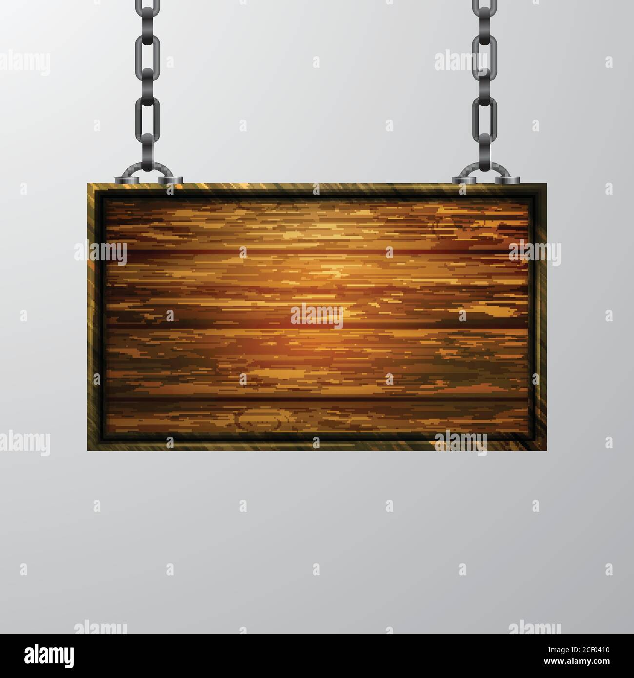 Vector realistic illustration of wooden signboard Stock Vector Image ...