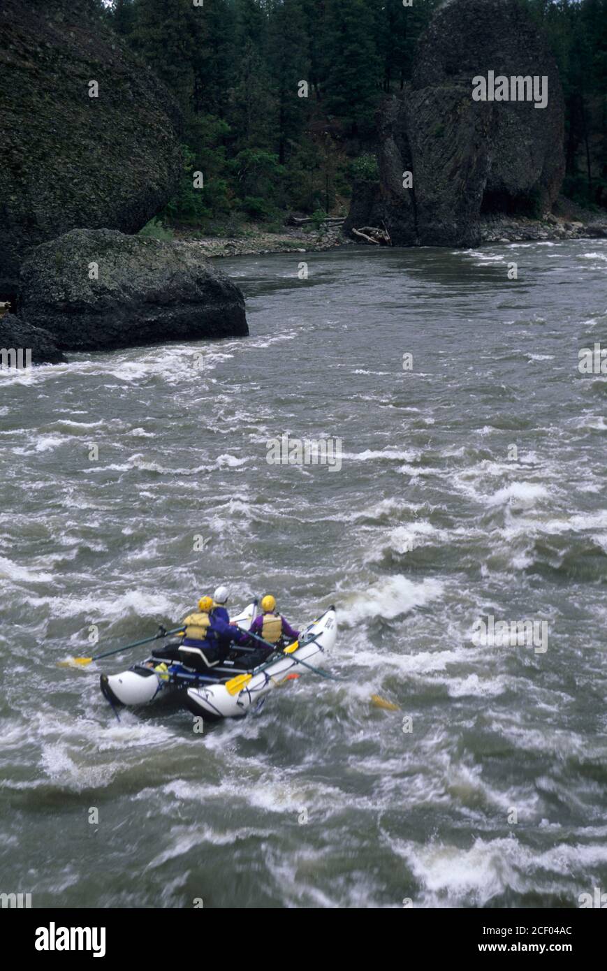 Rafting on Spokane River at Bowl & Pitcher, Riverside State Park ...