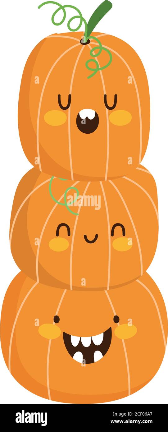 Stacked pumpkin Stock Vector Images - Alamy