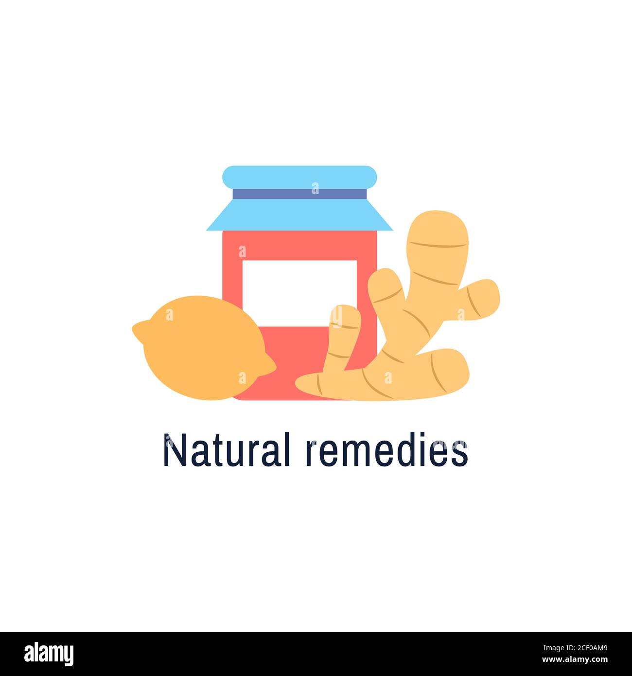 Natural medicine logo design isolated flat icon Stock Vector Image ...