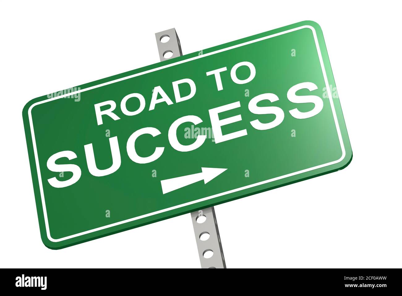 Road To Success Sign