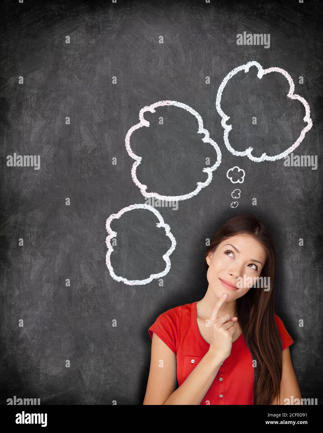 Cartoon girl thought bubble hi-res stock photography and images - Alamy