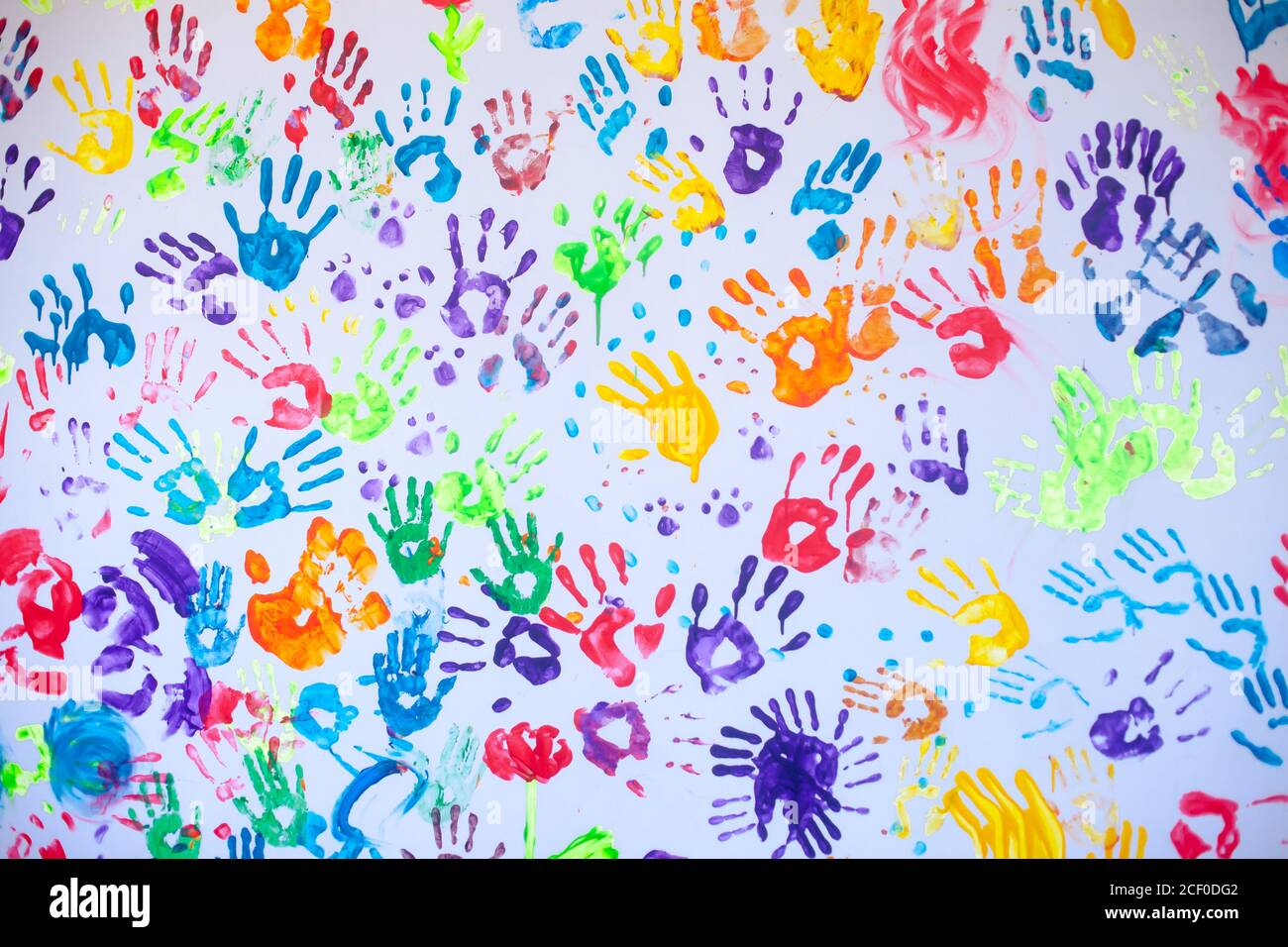 Messy house hand prints hi-res stock photography and images - Alamy
