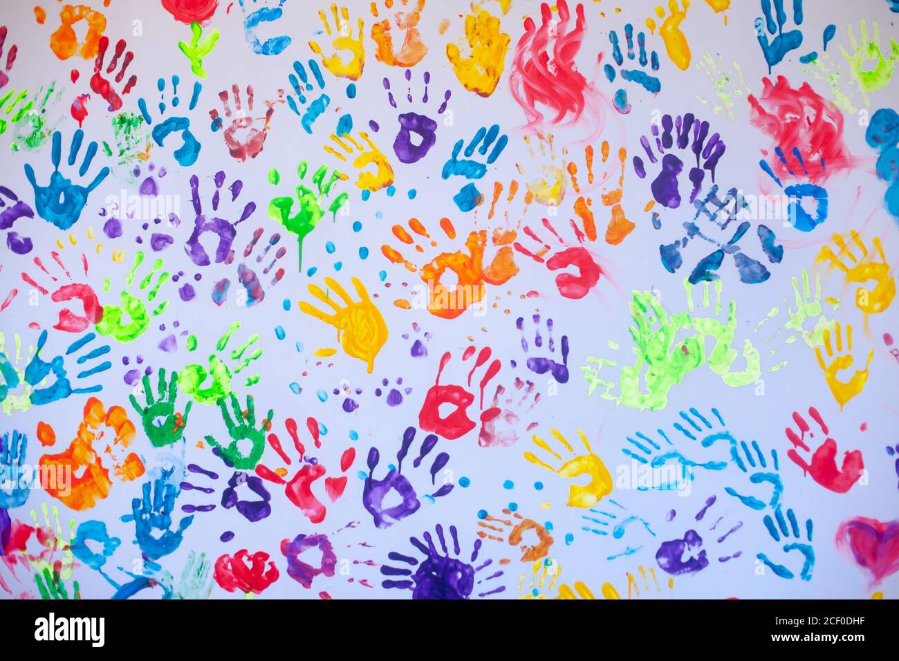 Messy house hand prints hi-res stock photography and images - Alamy