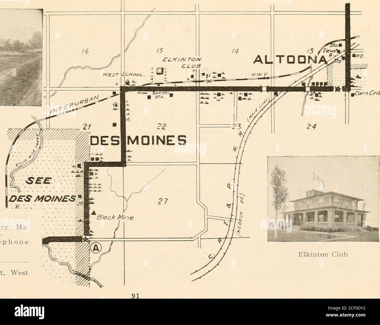 Altoona on a map hi-res stock photography and images - Alamy