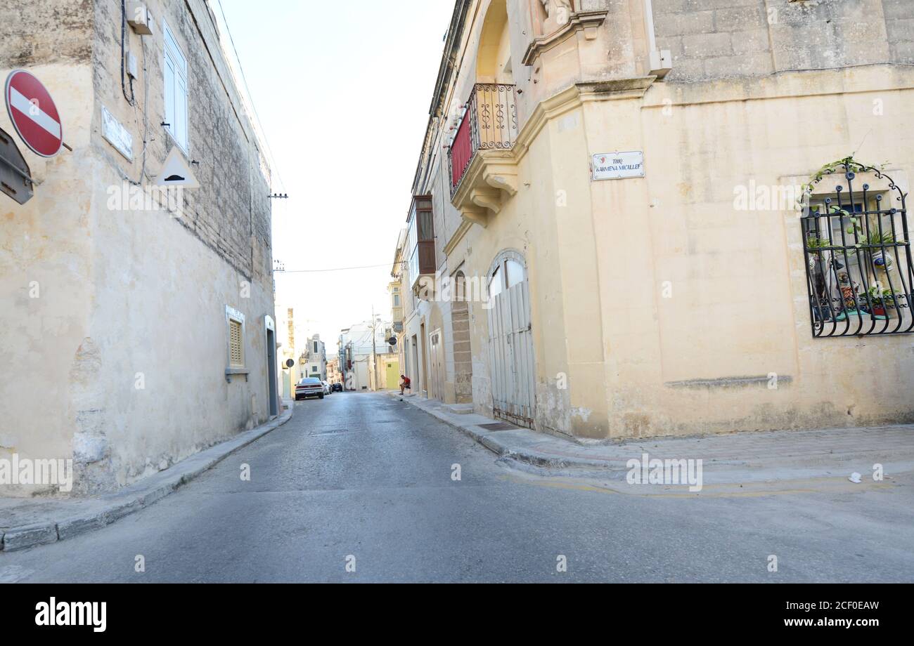 Driving through Ir-Rabat in Malta Stock Photo - Alamy