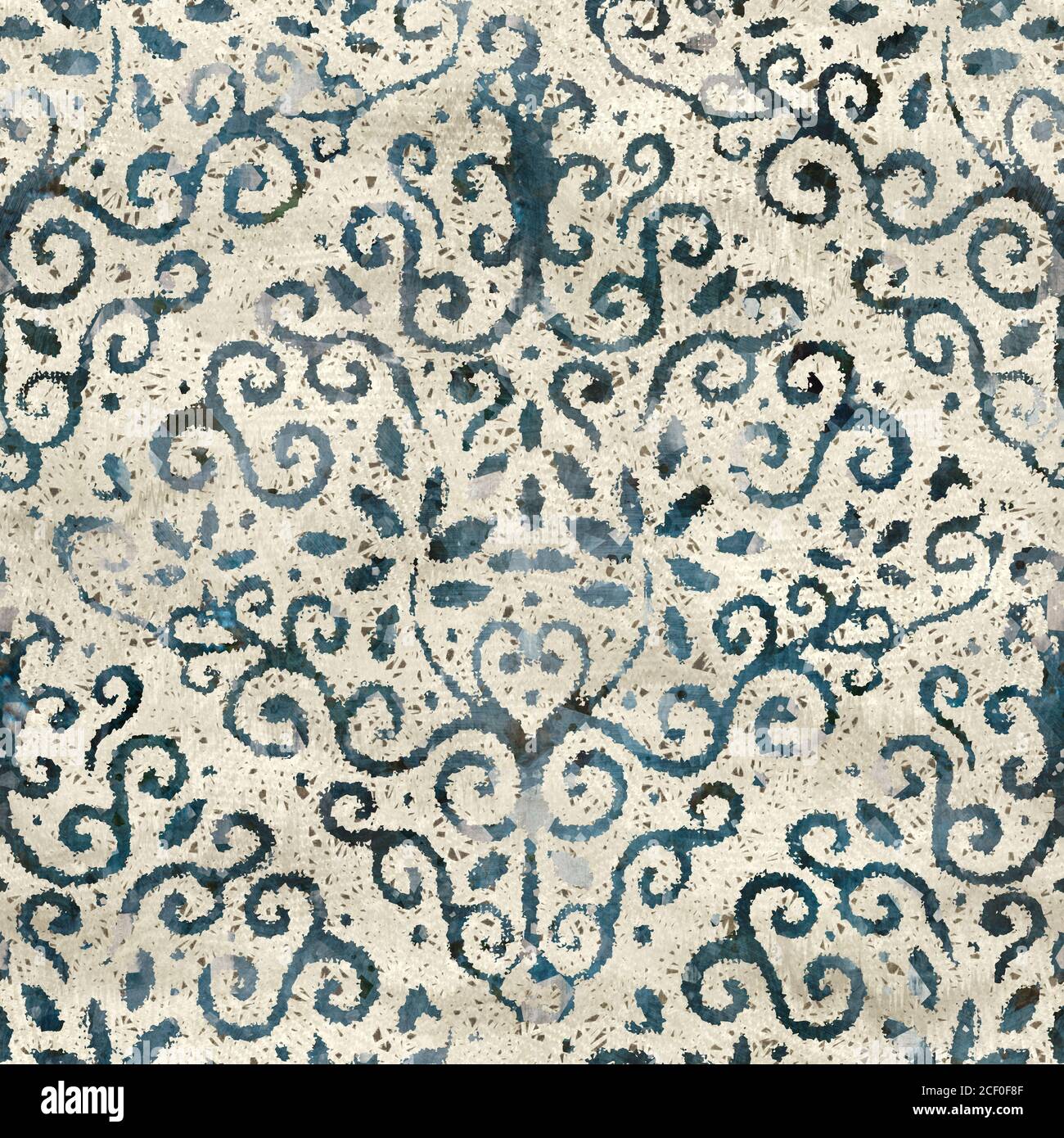 Chic formal grungy damask texture seamless pattern Stock Photo - Alamy