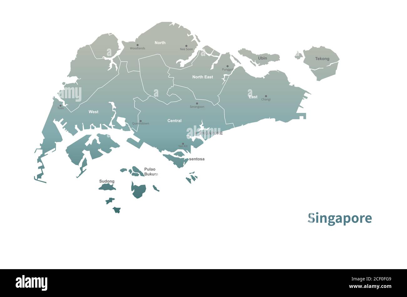Singapore Country Map