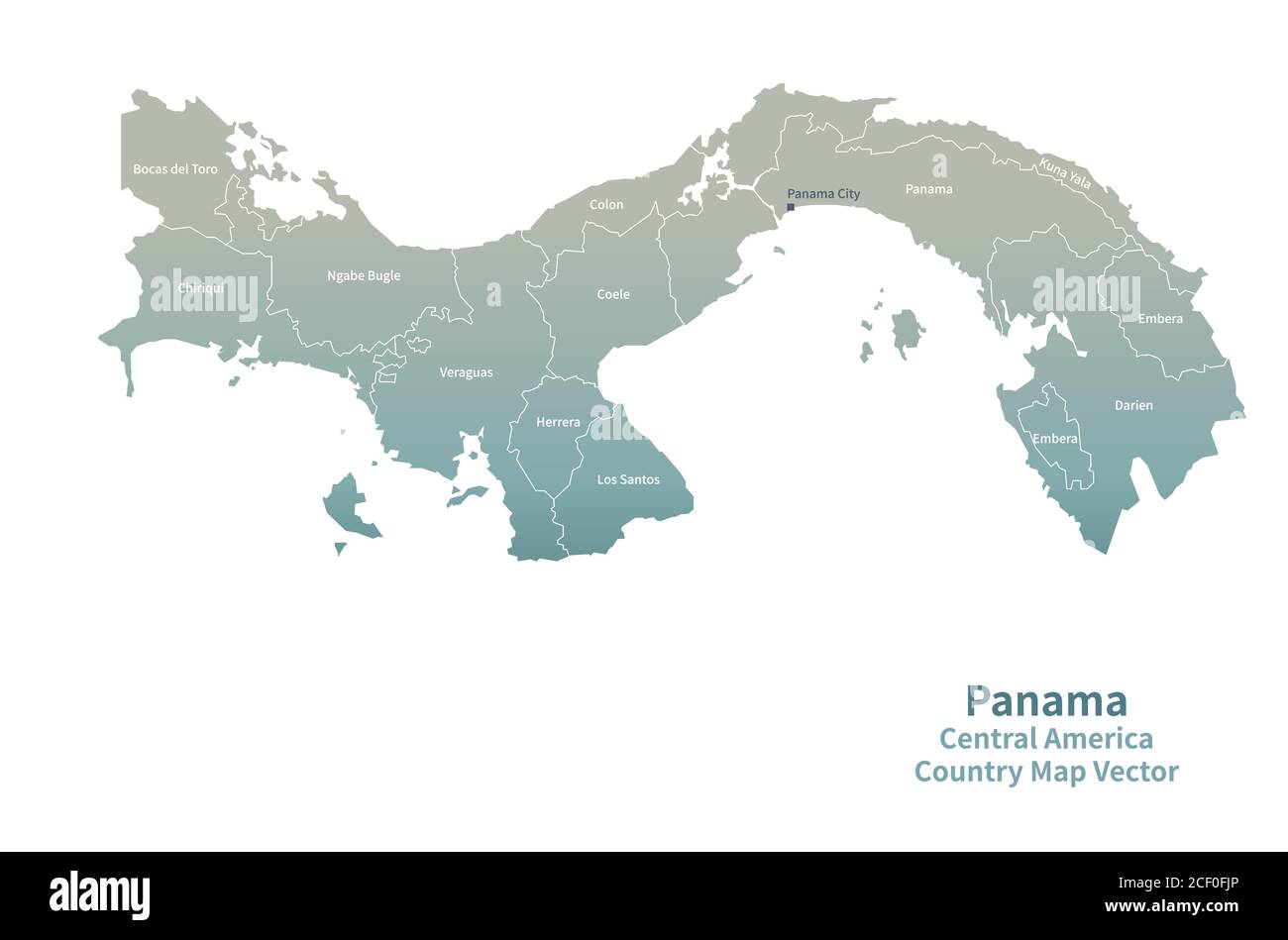 Panama vector map. Country Map Green Series Stock Vector Image & Art ...