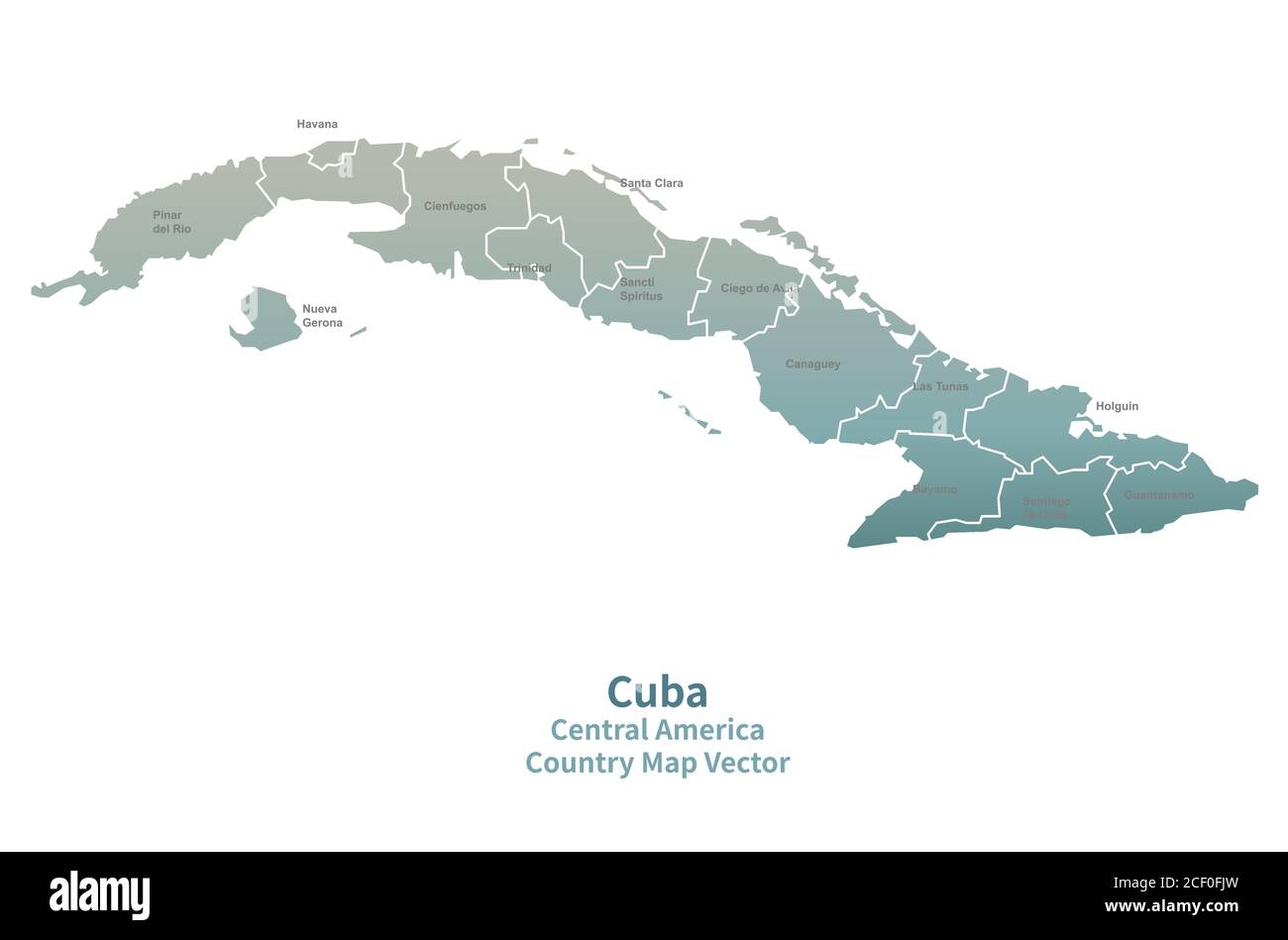 Outline cuba map Stock Vector Images - Alamy