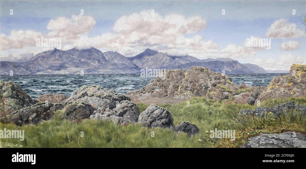 Brett John - Arran from Farland Point - British School - 19th Century ...