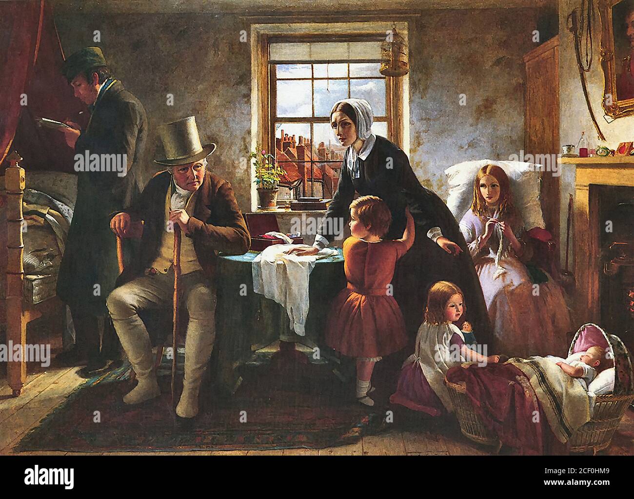 Brooks Thomas - Relenting - British School - 19th Century Stock Photo ...