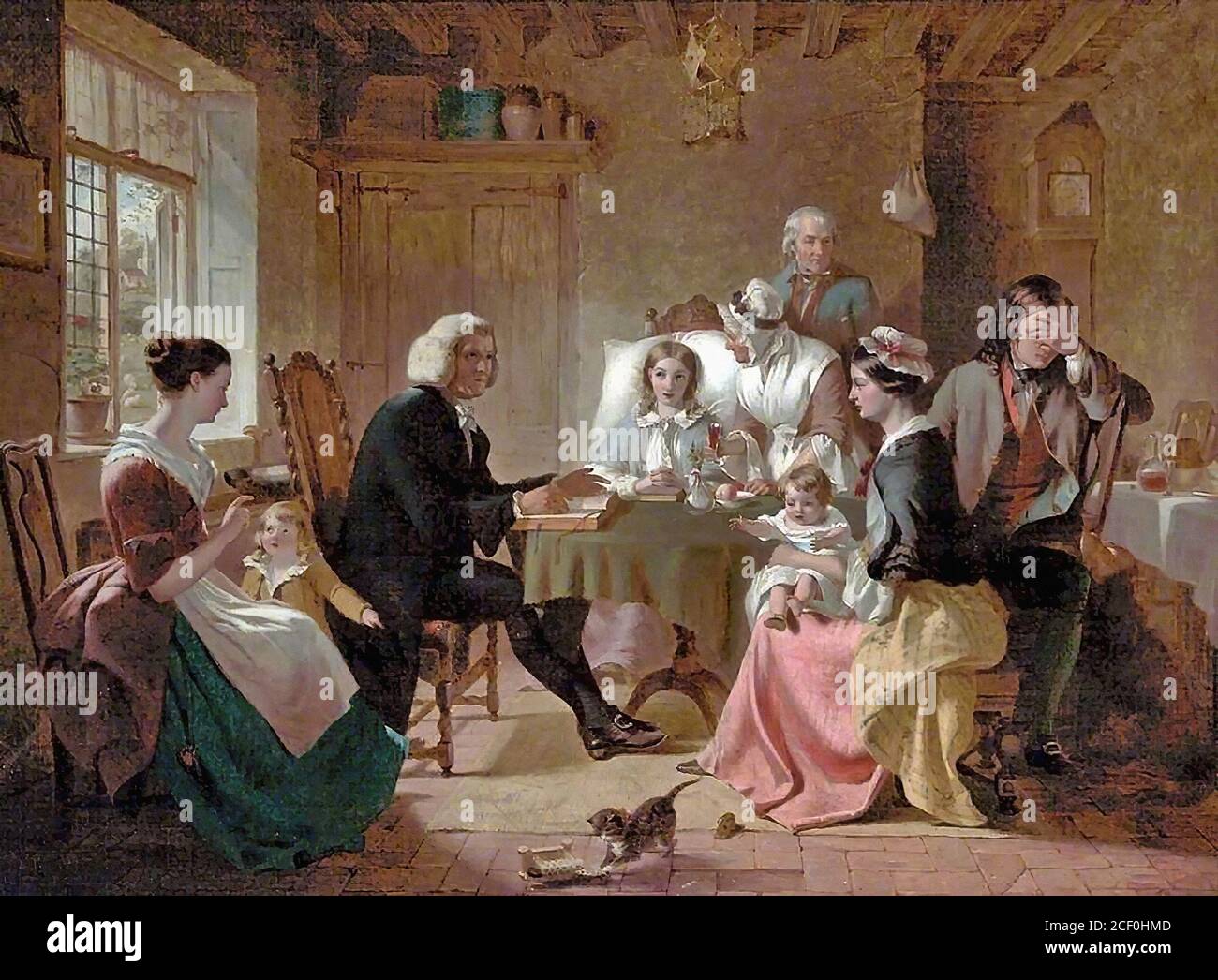 Brooks Thomas - the Pastor's Visit - British School - 19th Century ...