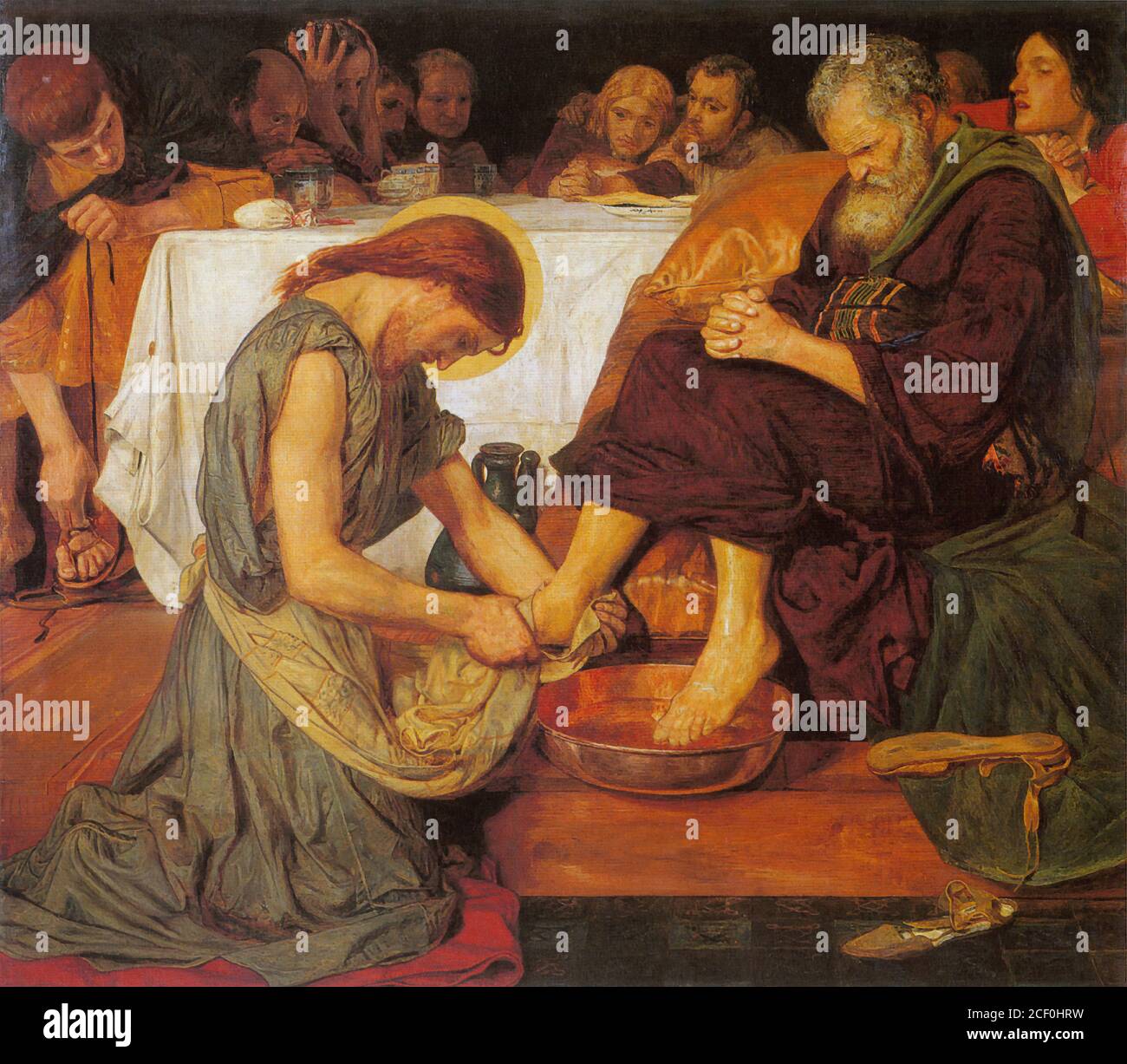 Brown Ford Madox - Jesus Washing Peter's Feet at the Last Supper 1 ...