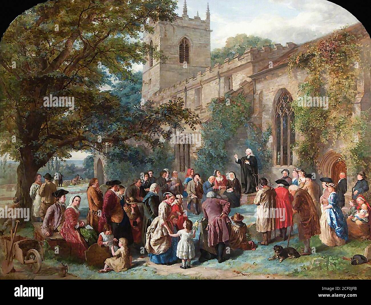 Brownlow George Washington - John Wesley Preaching from His Father's ...