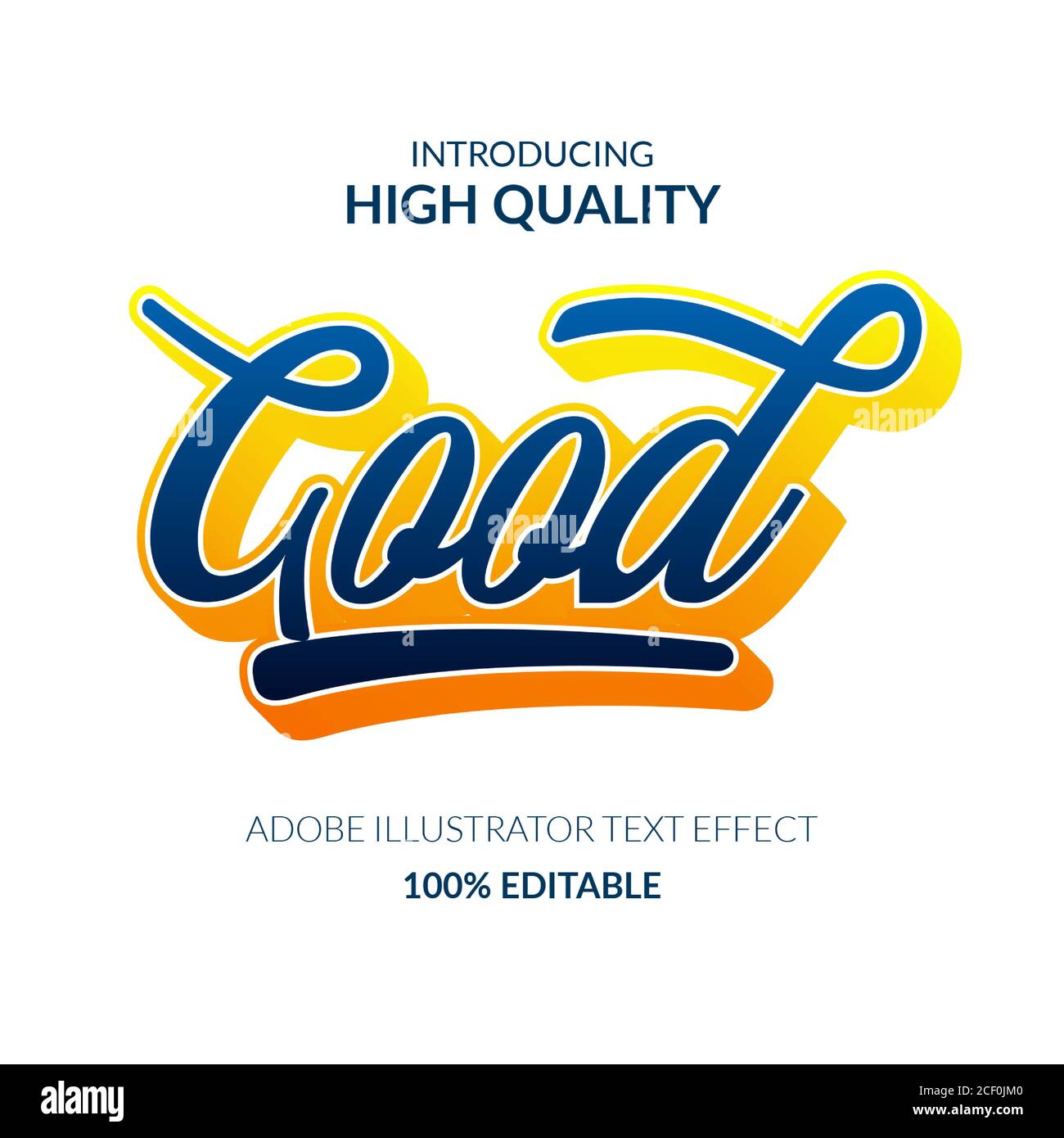 Good Text effect adobe illustrator cool and casual editable font for ...