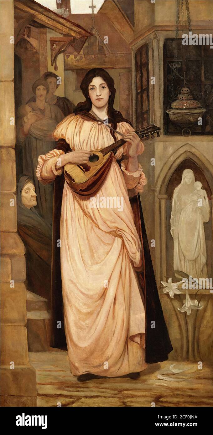 Bunce Kate Elizabeth - the Minstrel - British School - 19th Century ...