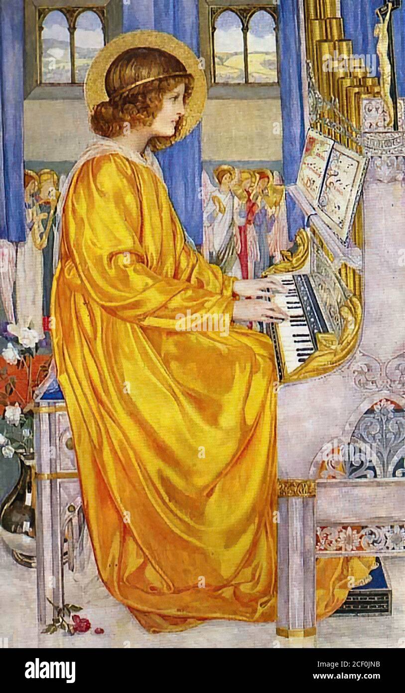 Bunce Kate Elizabeth - St Cecilia - British School - 19th Century Stock ...