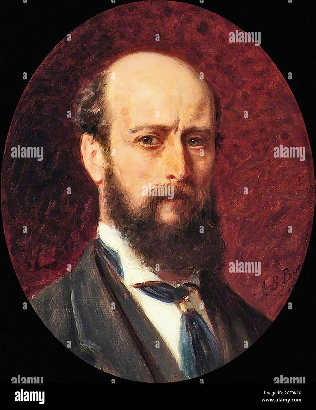 Burgess John Bagnold Self Portrait British School 19th Century
