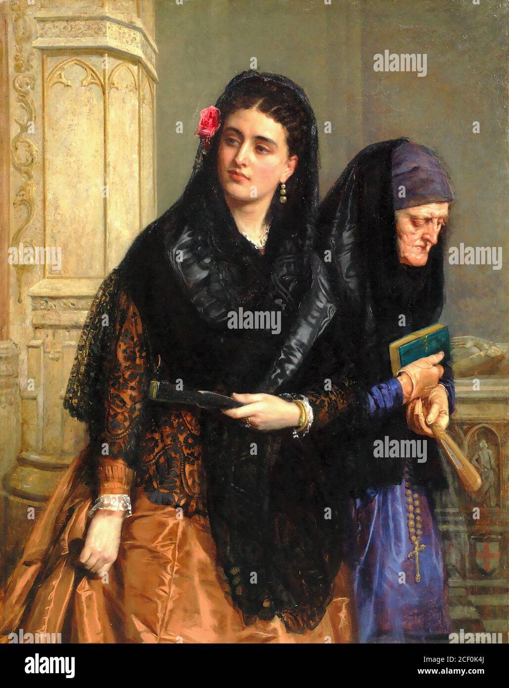 Burgess John Bagnold Youth And Age British School 19th Century