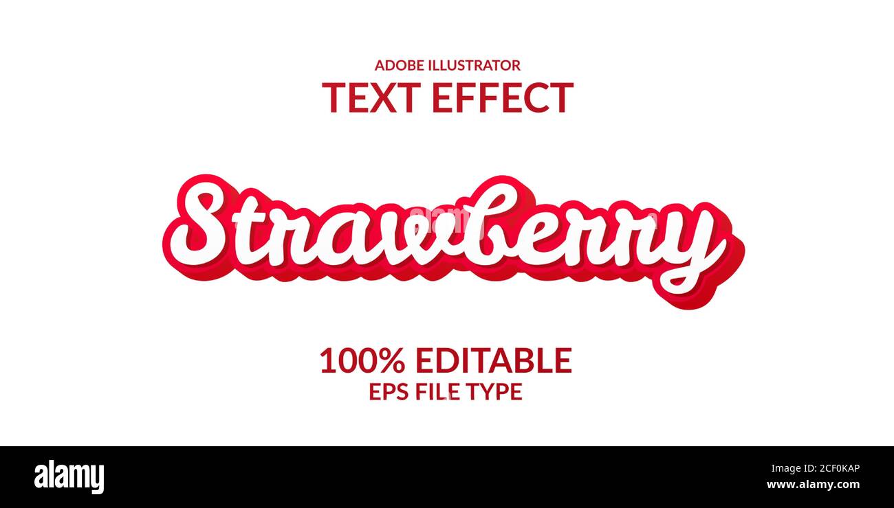red script cute adobe illustrator text effect. girly editable text ...