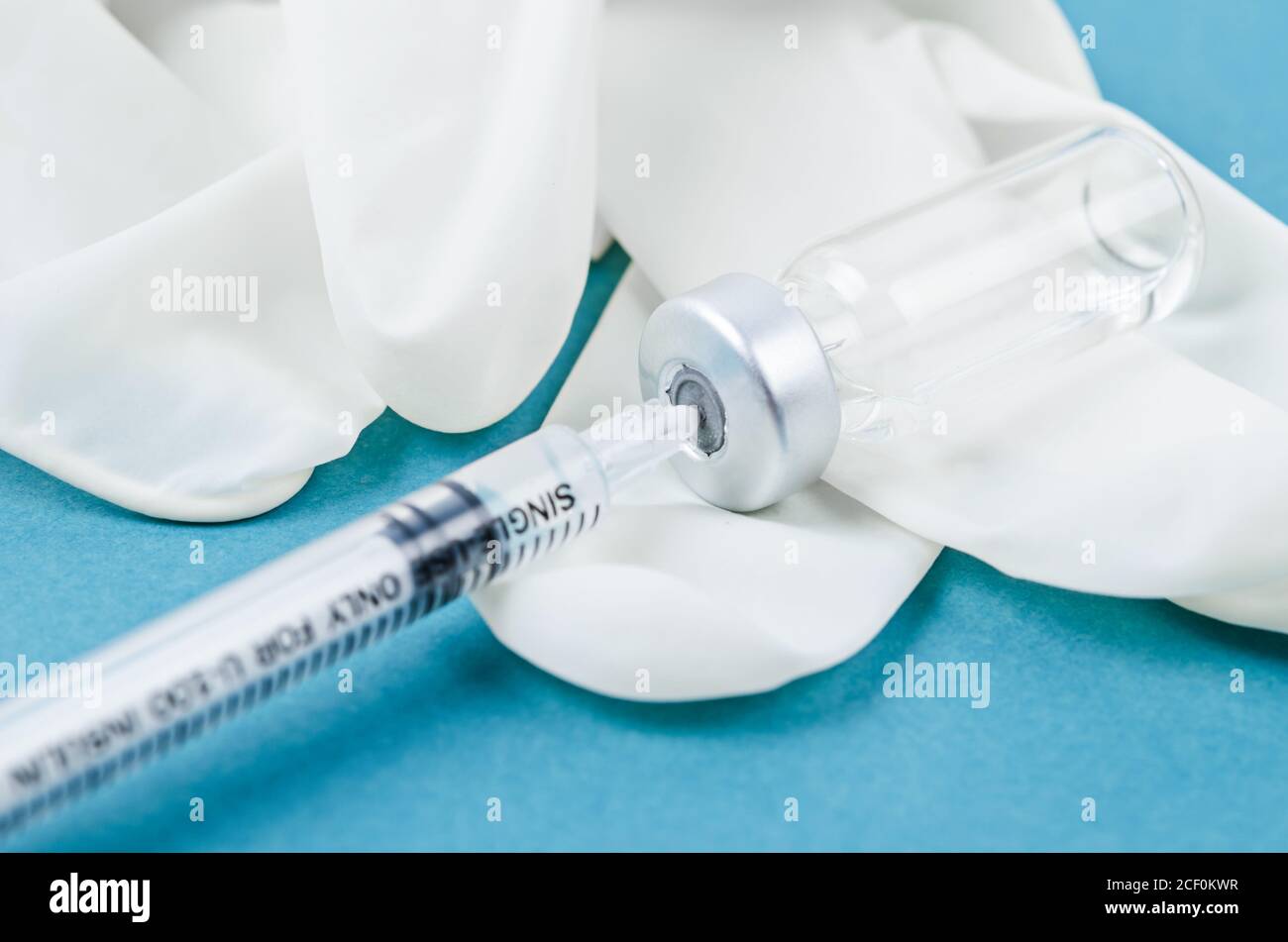 Vaccine and syringe injection. Prevention, immunization and treatment ...