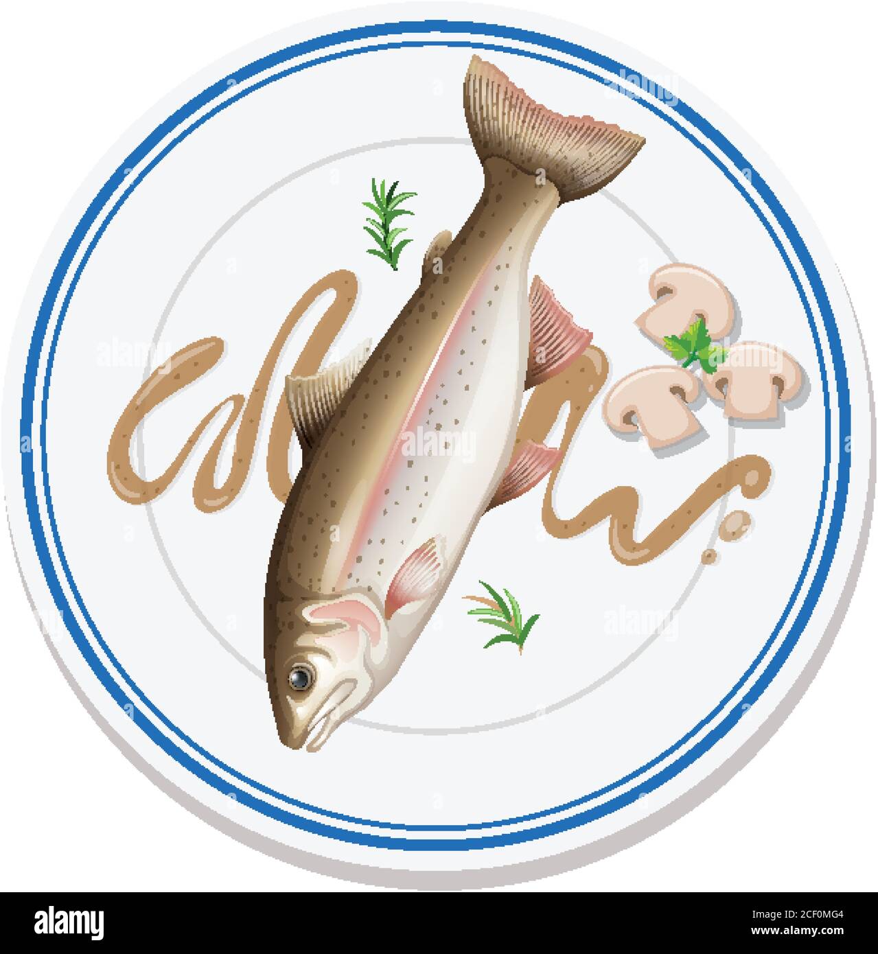 Living food plate Stock Vector Images - Alamy