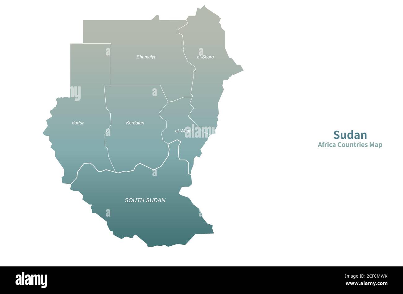 Map of sudan map hi-res stock photography and images - Alamy