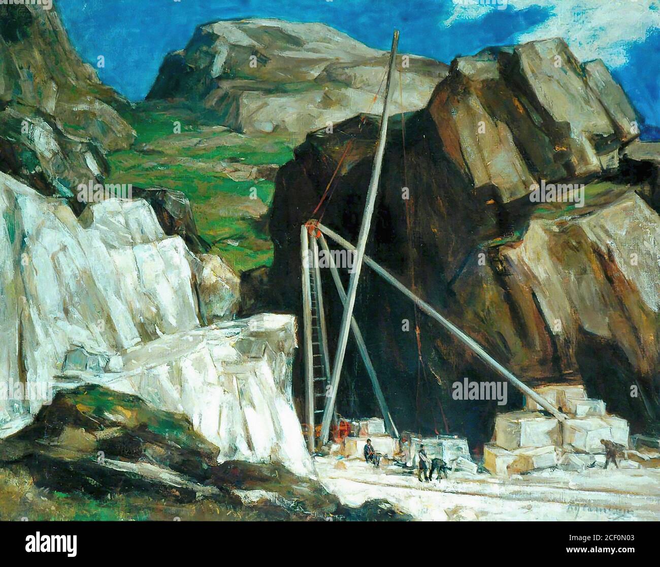 Cameron David Young - the Marble Quarry Iona - British School - 19th ...