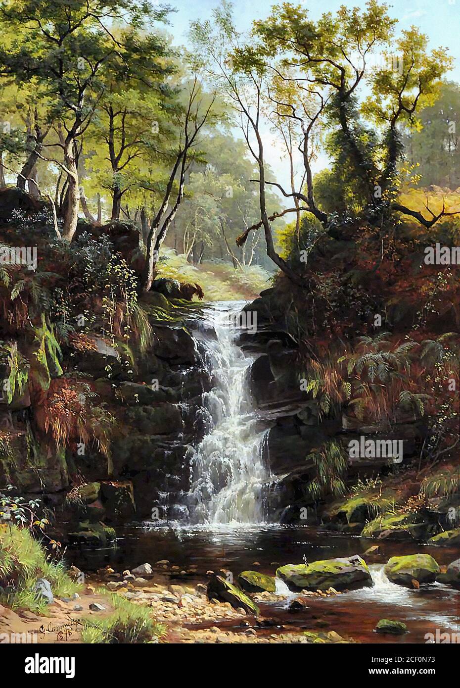 Cammidge George - Ghyll Beck near Barden Tower Yorkshire - British ...