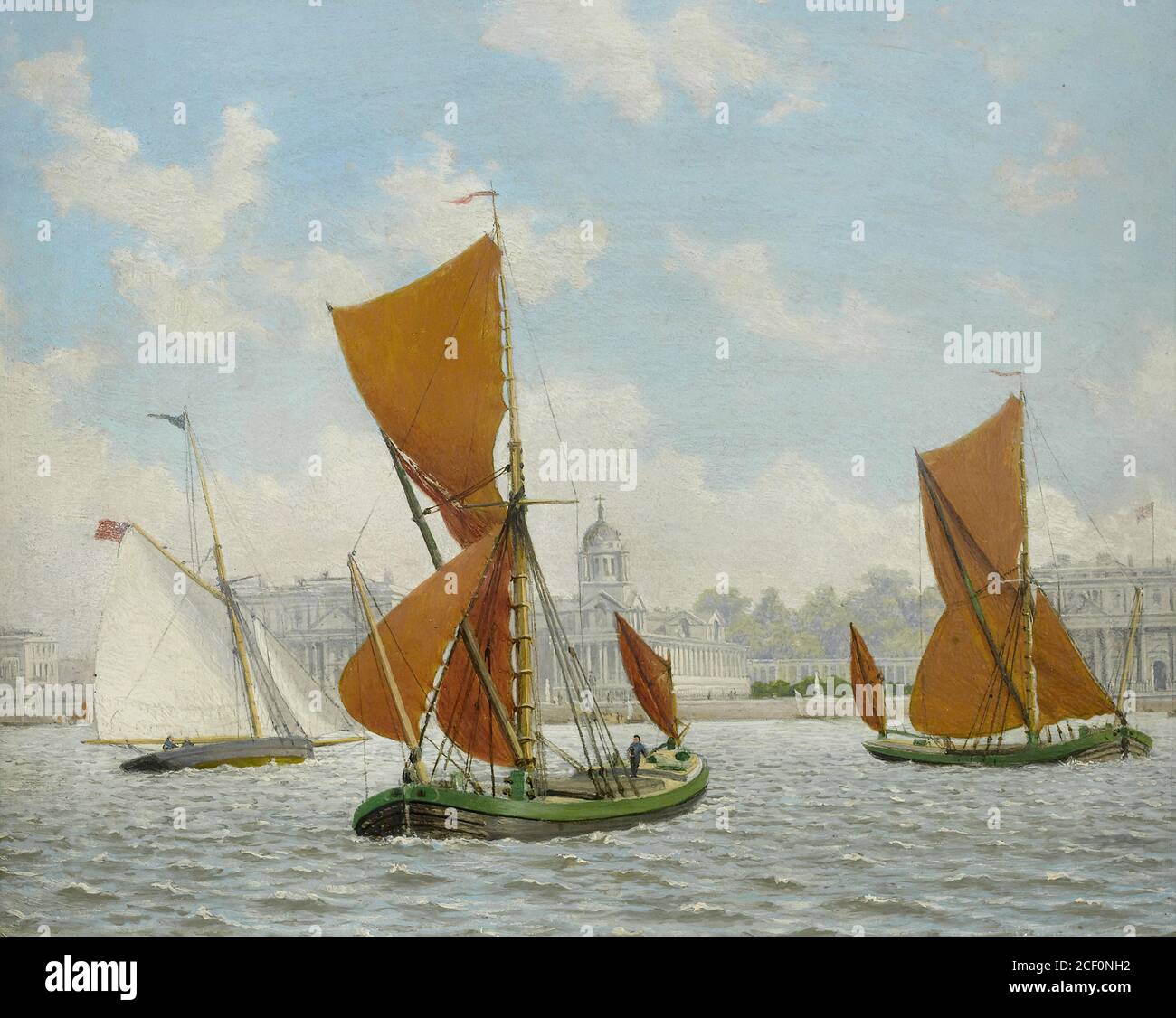 Carrick John Mulcaster - off Greenwich - British School - 19th Century ...