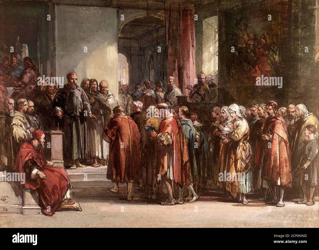 Cattermole George - Ancient Monastic Life 2 - British School - 19th ...