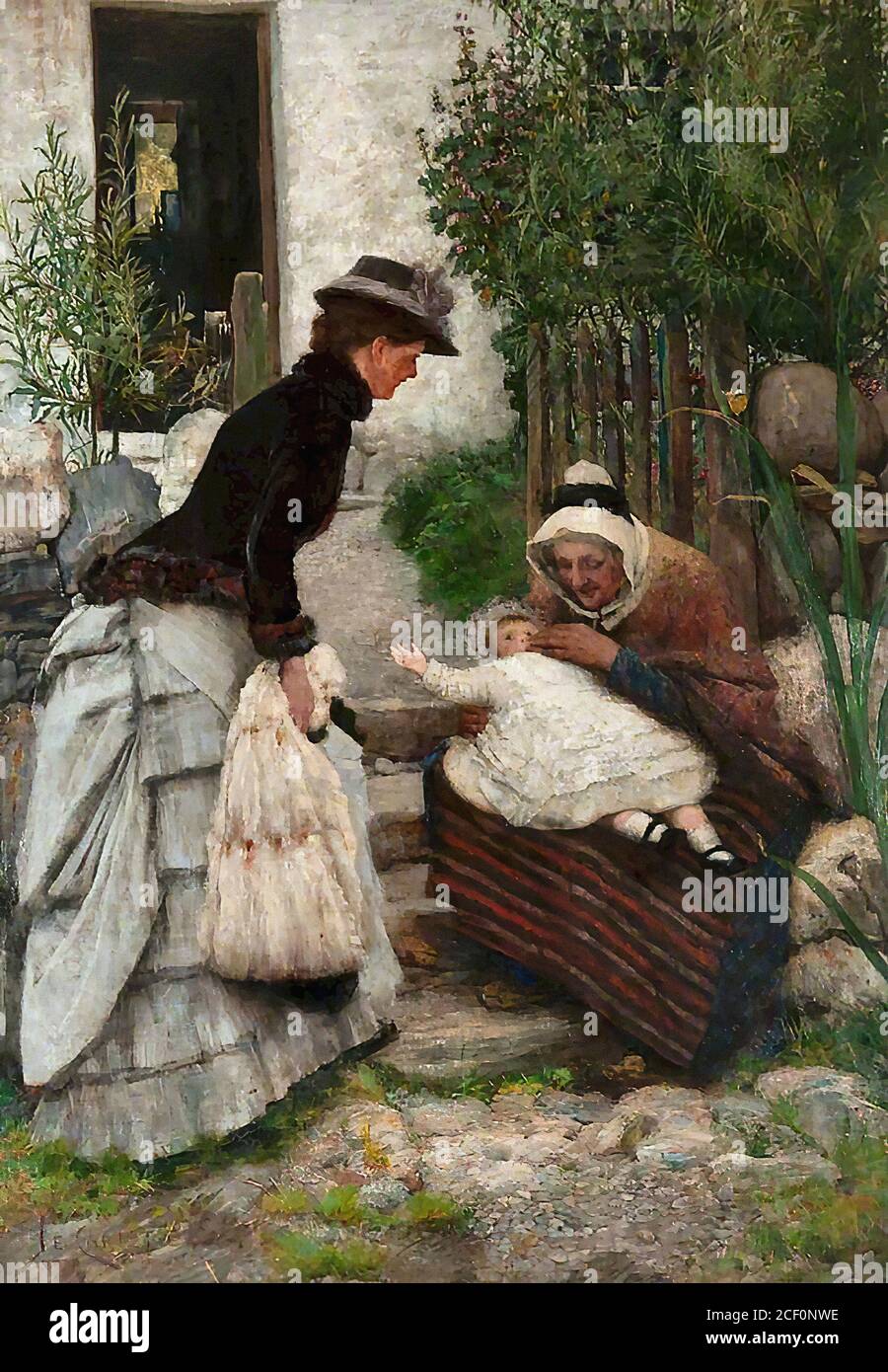 Christie James Elder - Blind Grannie - British School - 19th Century ...