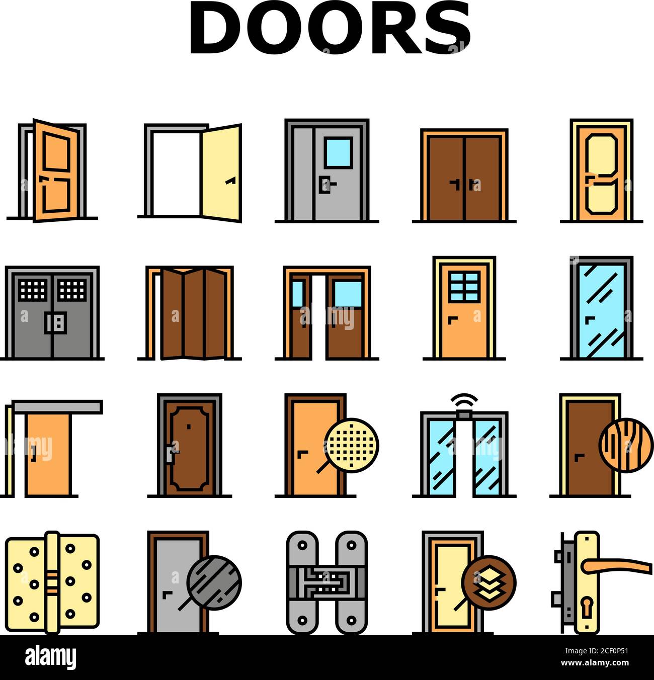 Sliding folding Stock Vector Images - Alamy