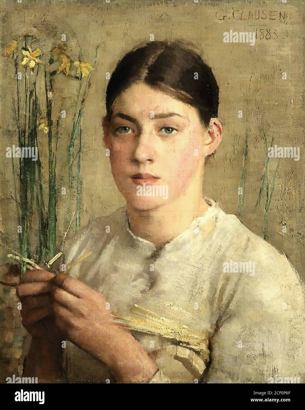 Clausen George - a Straw Plaiter - British School - 19th Century Stock ...