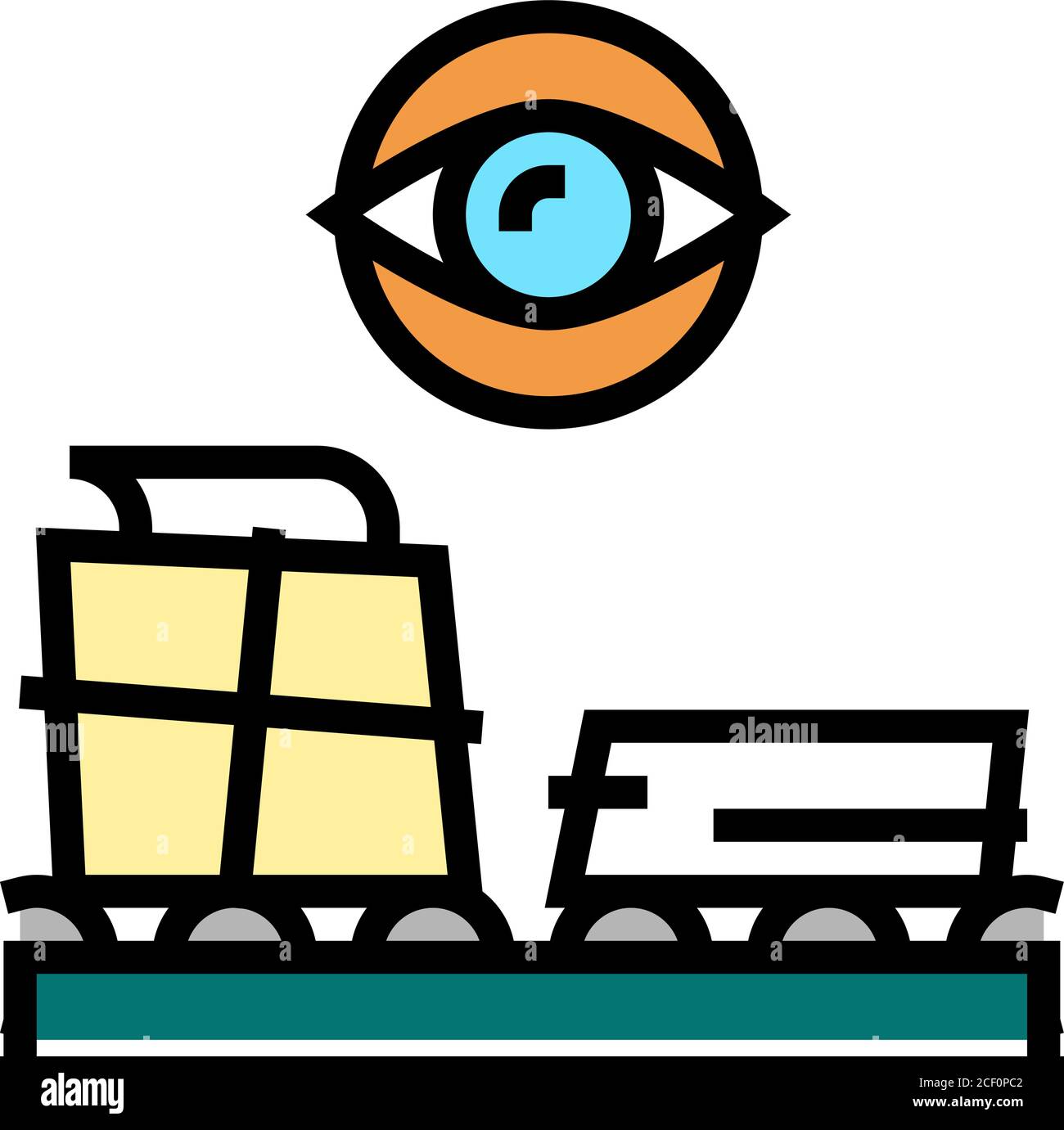 paper production control color icon vector illustration Stock Vector ...