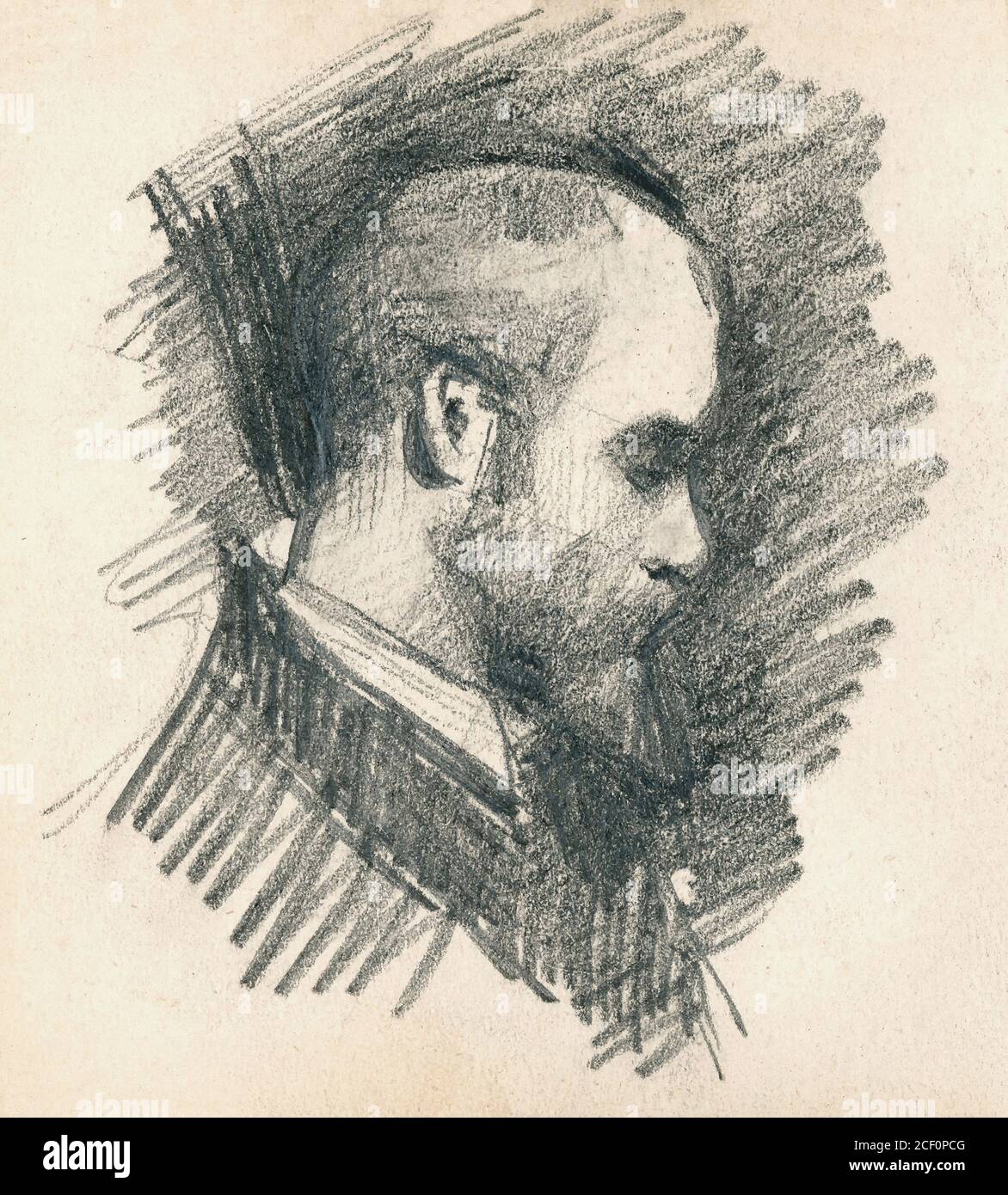 Clausen George - Self Portrait 2 - British School - 19th Century Stock ...