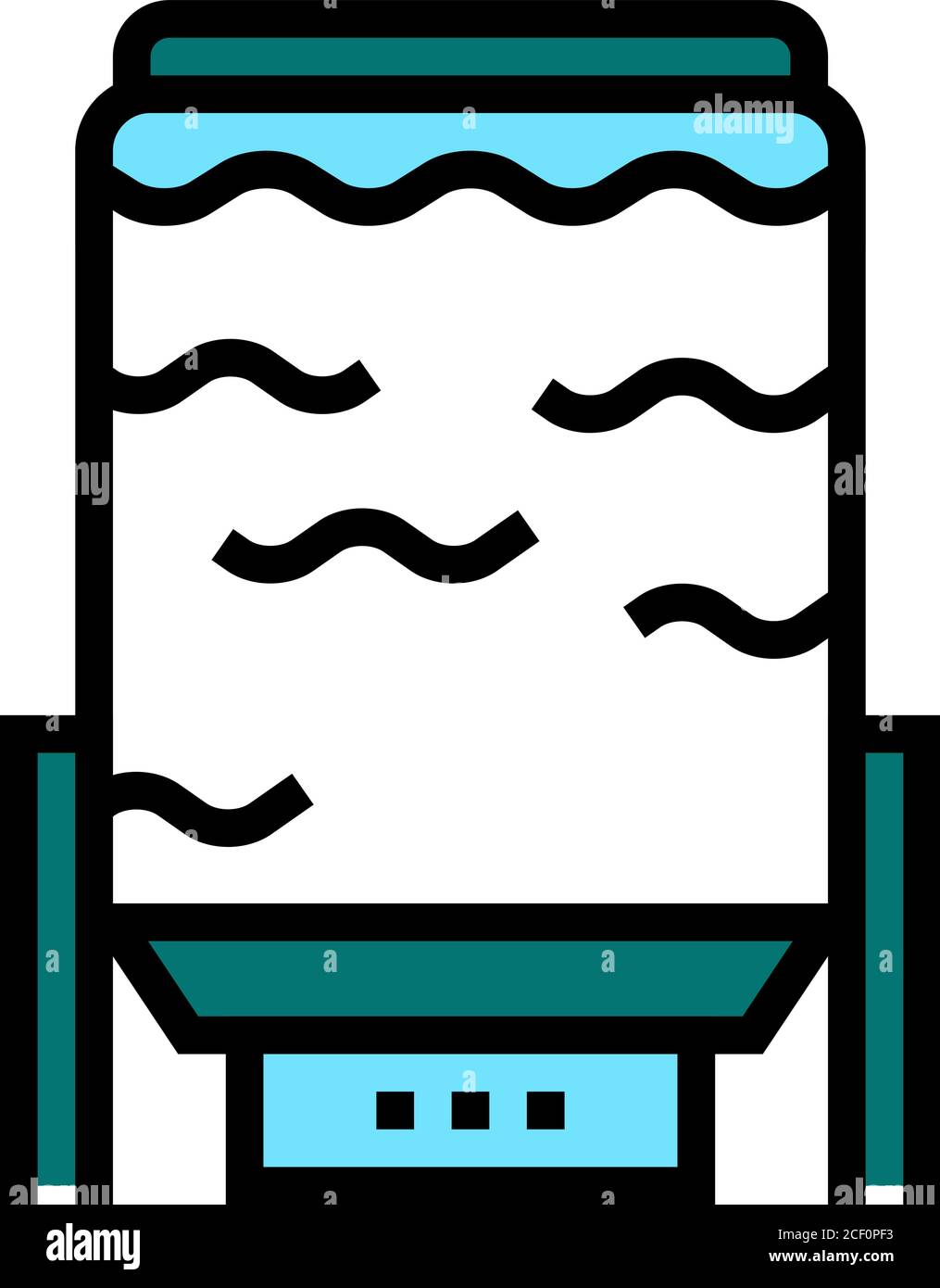 oxygen delignification system color icon vector illustration Stock ...
