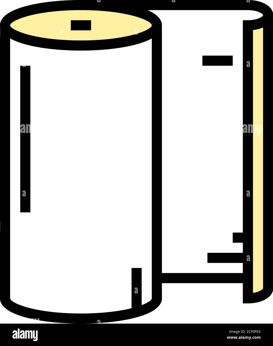 paper roll color icon vector illustration Stock Vector Image & Art - Alamy