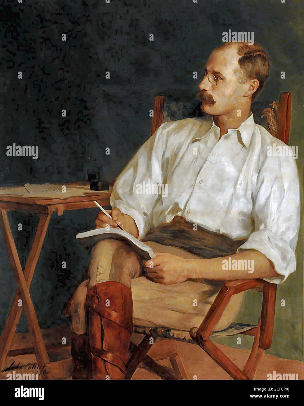 Collier John - Portrait of George Warrington Stevens War Correspondent ...