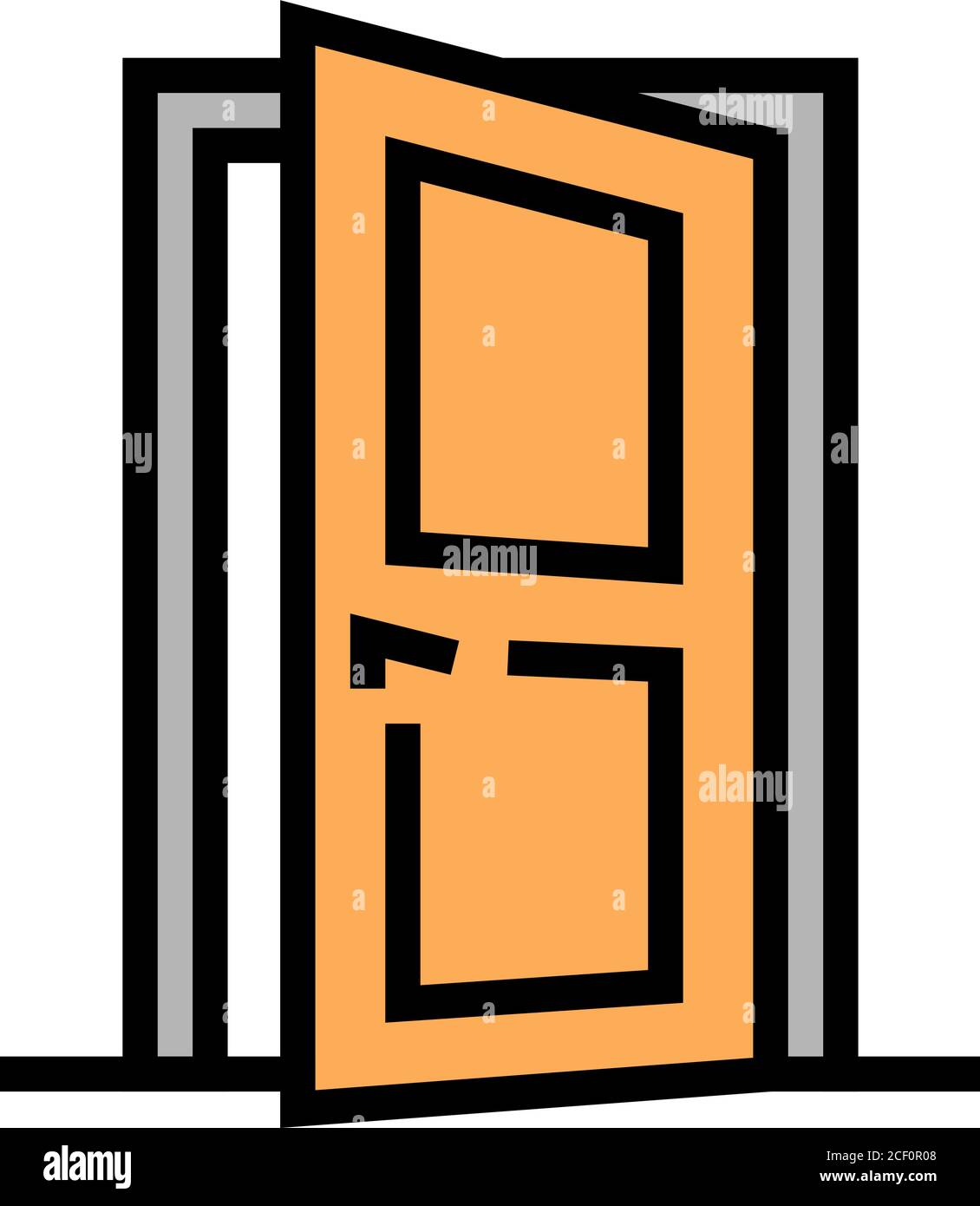 entry door color icon vector illustration Stock Vector Image & Art - Alamy