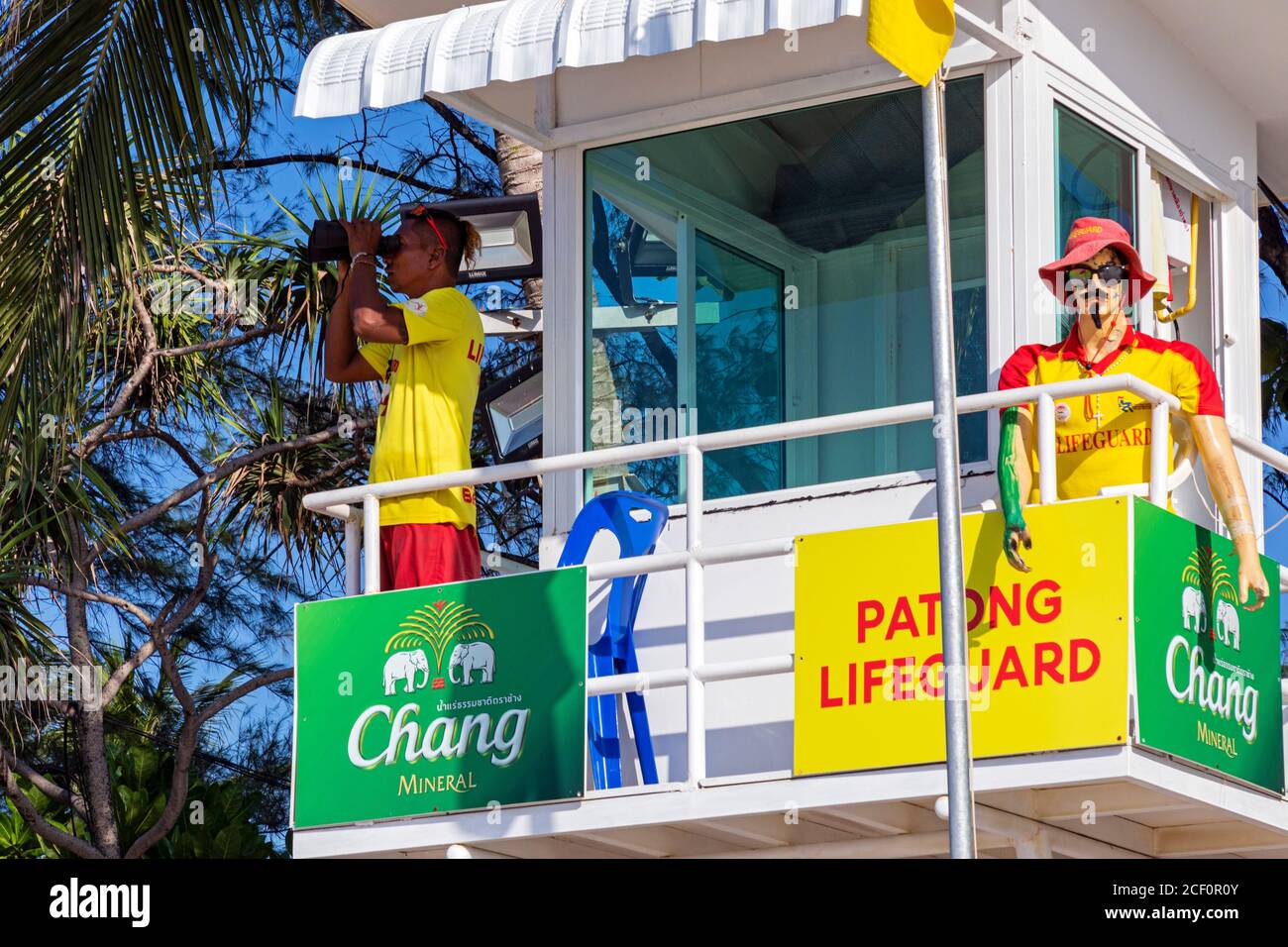 Lifeguard on the beach at Patong, Phuket, Thailand Stock Photo - Alamy