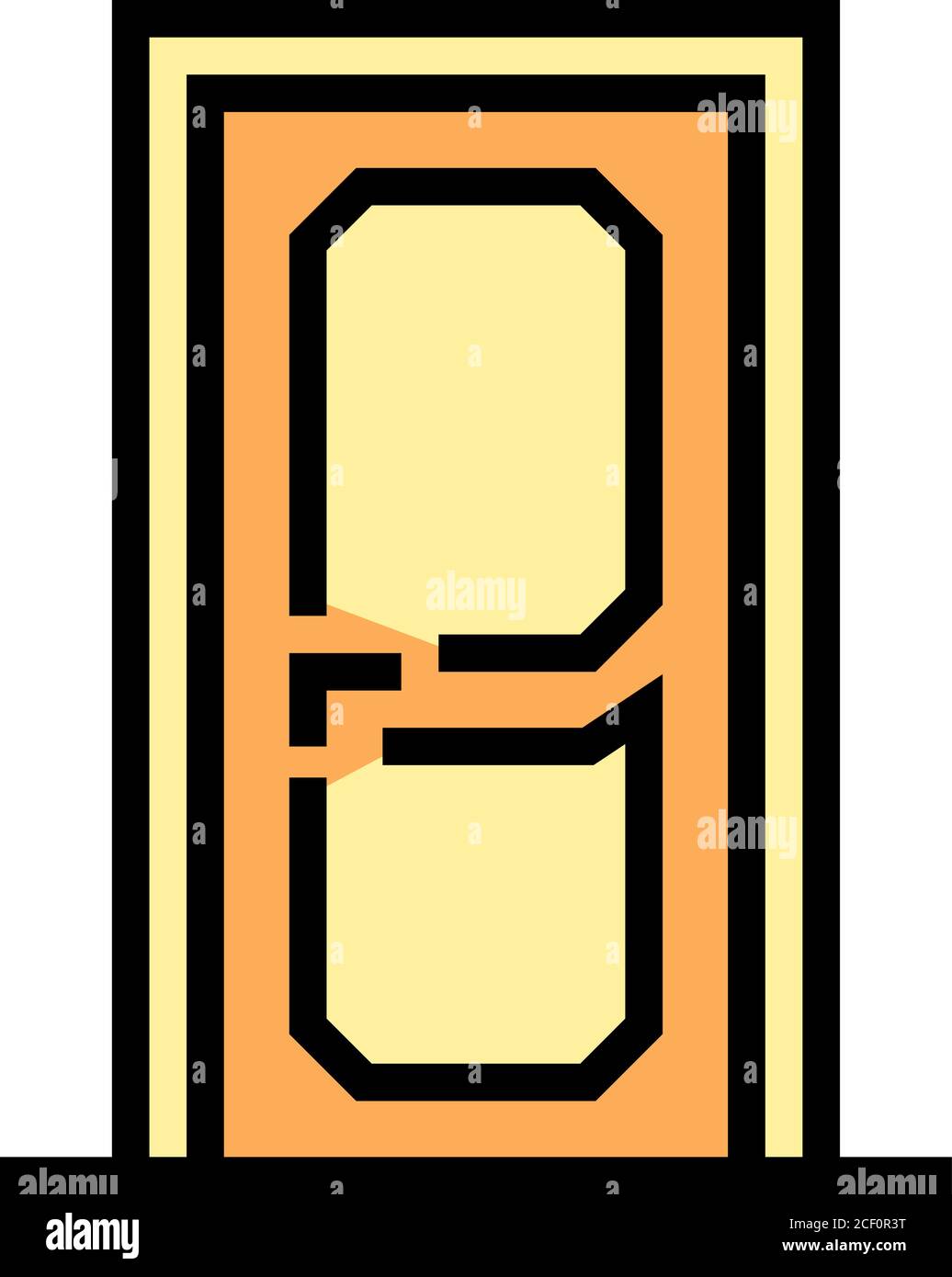 interior door color icon vector illustration Stock Vector Image & Art ...