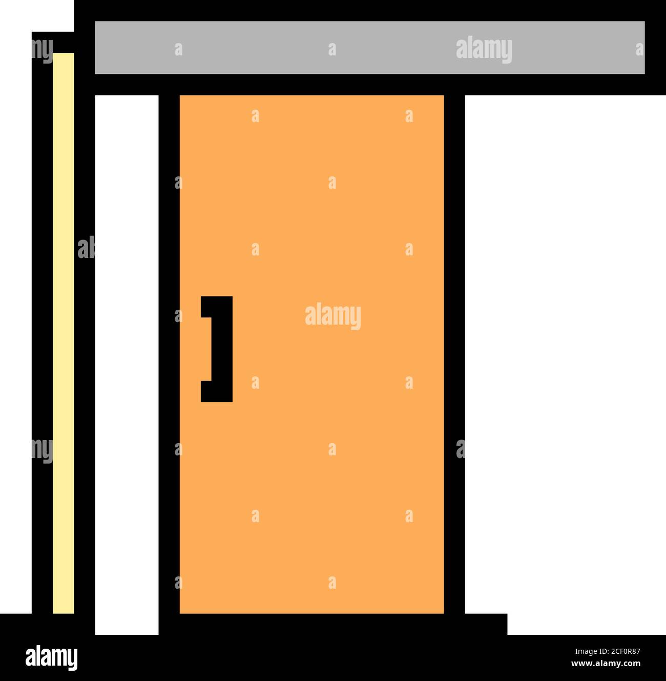 sliding door color icon vector illustration Stock Vector Image & Art ...